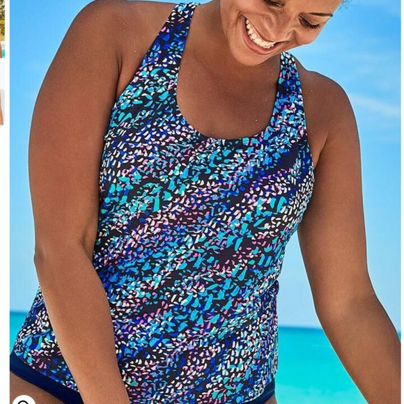 Swimsuits For All | Swim | Nwt Racer Back Tankini Top Swimsuits For All ...